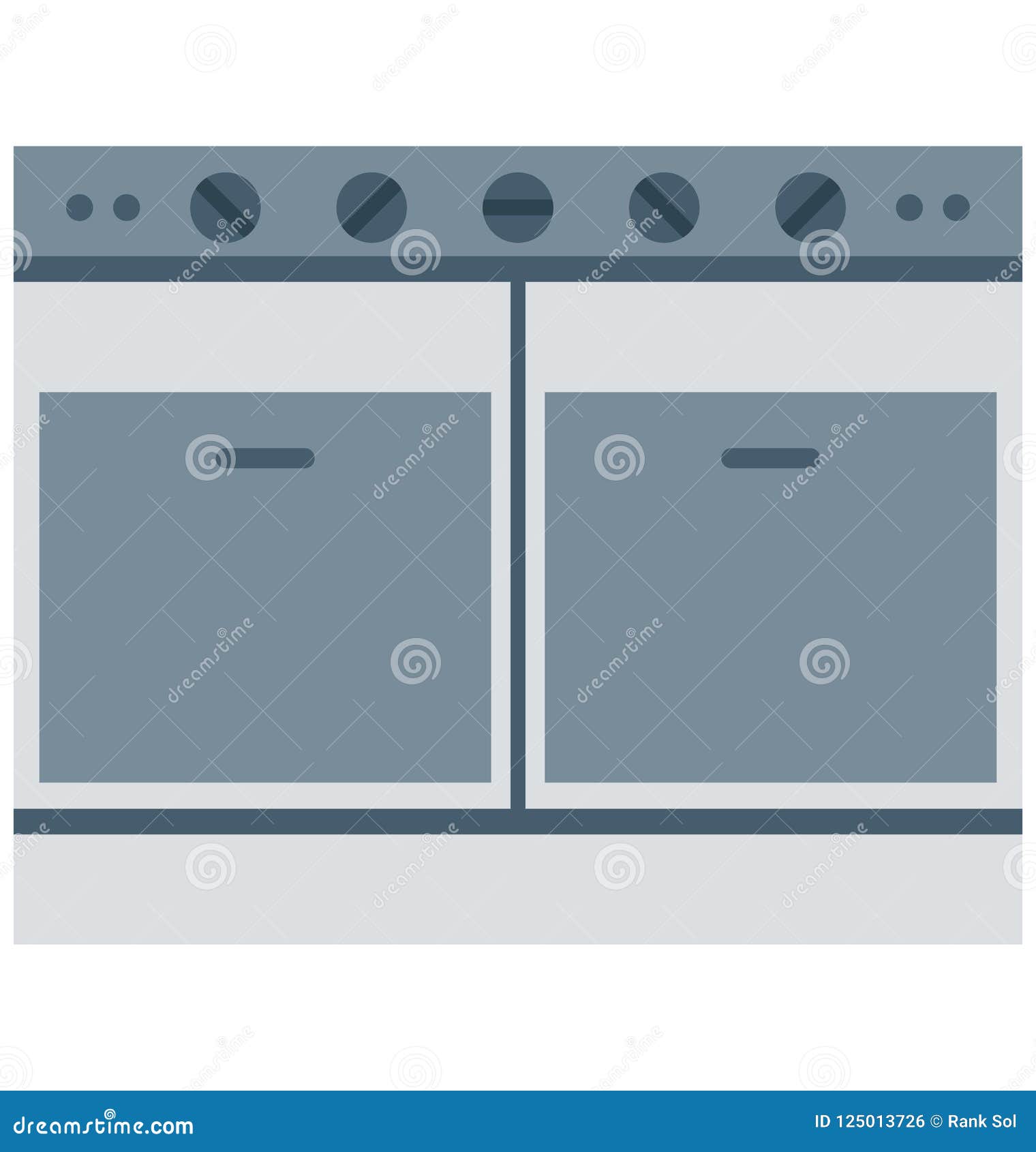 Cooking Range Isolated Vector Icon Editable Stock Vector - Illustration ...