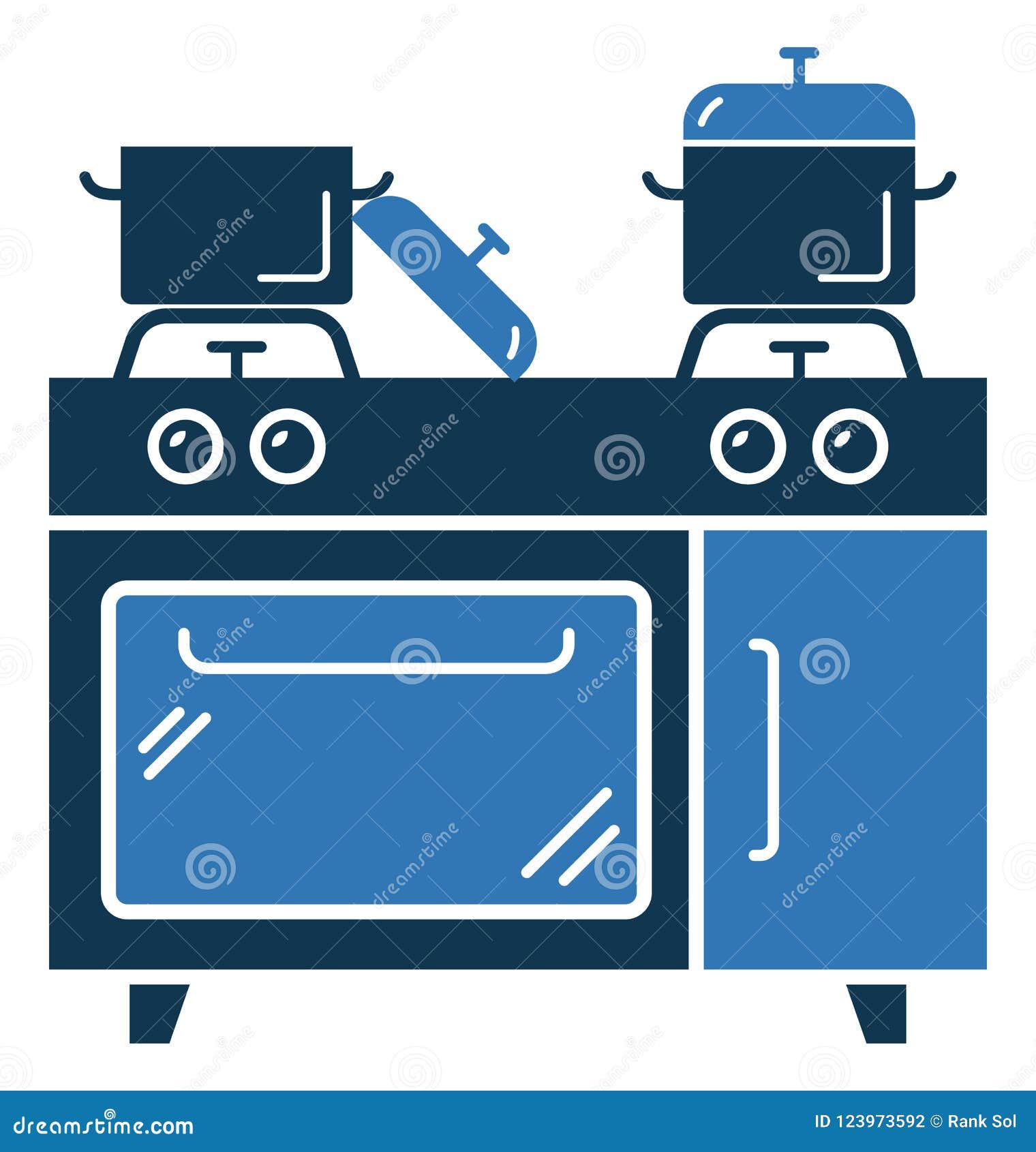 Cooking Range Line Vector Isolated Icon Customized and Editable Stock ...