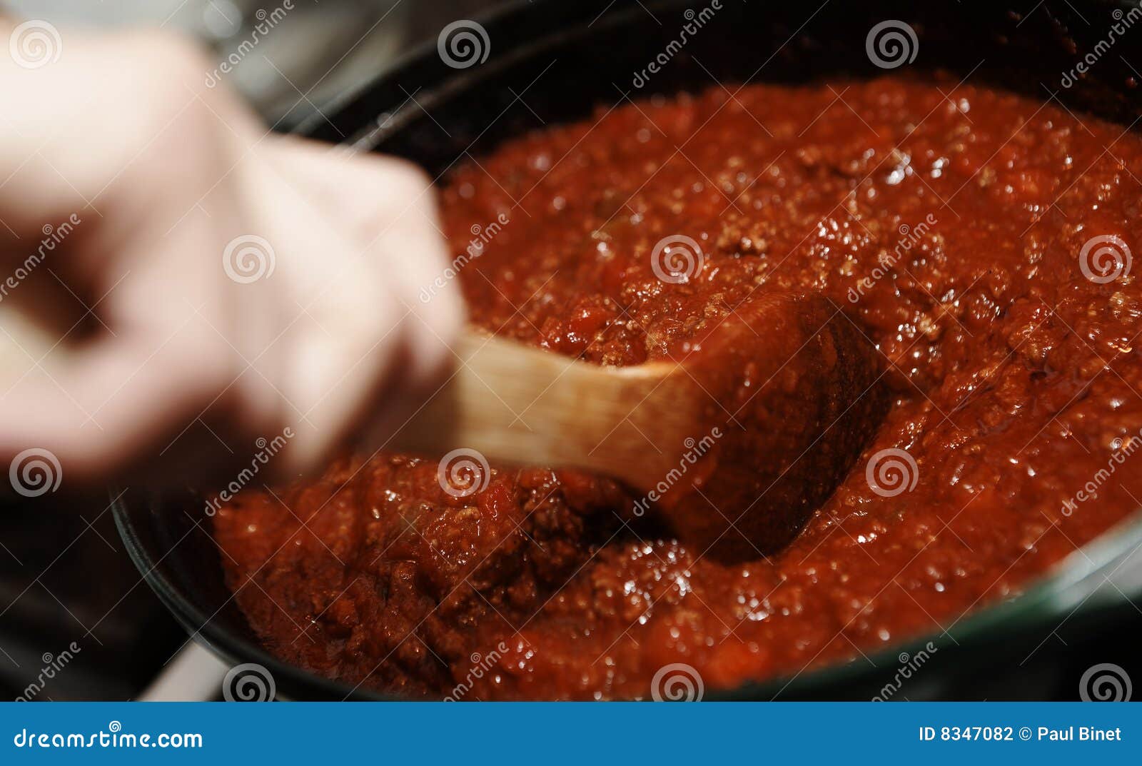 Cooking the sauce stock photo. Image of spice, herbs, tomatoes - 8347082
