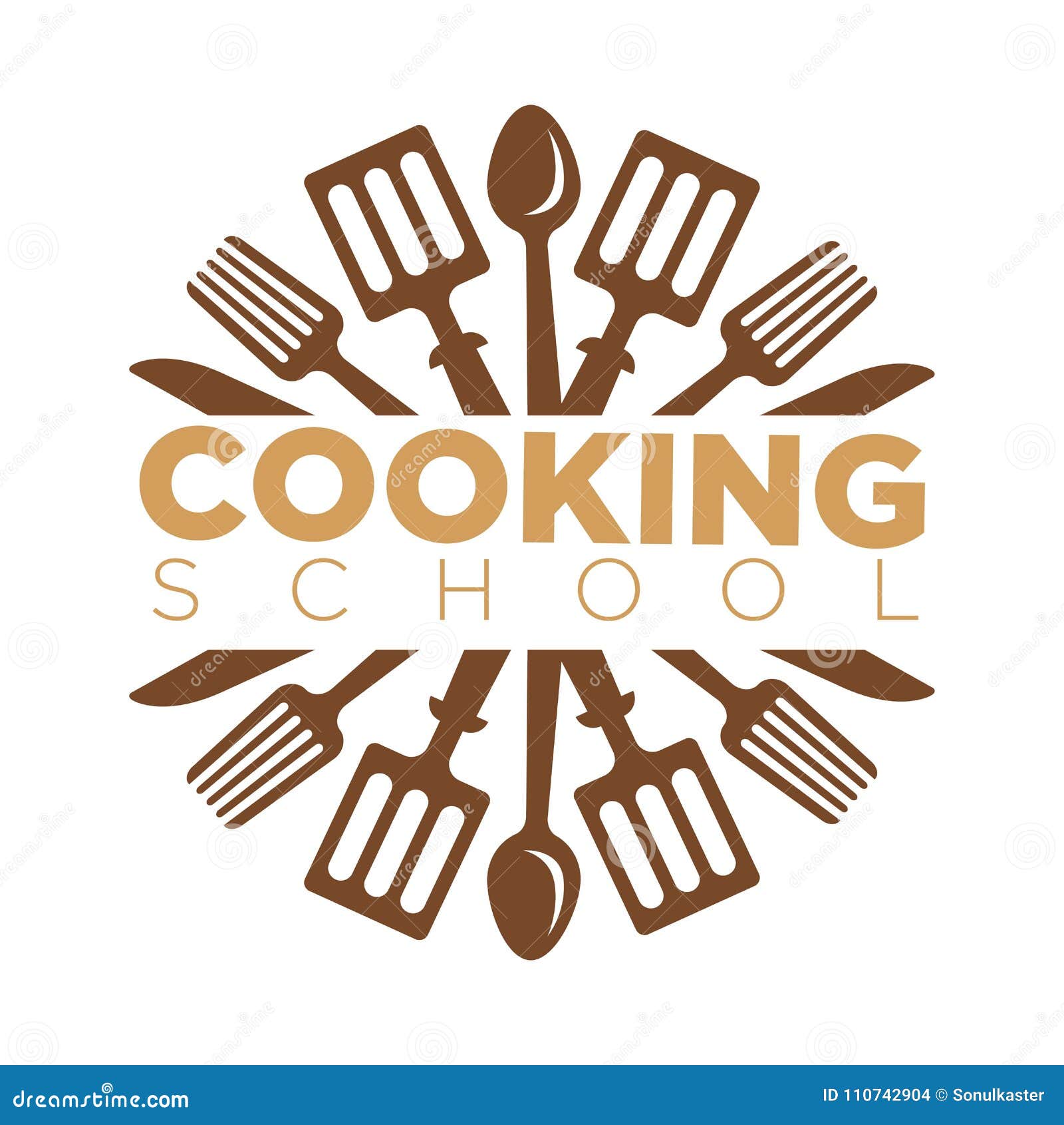 Cooking School Class Vector Icon Template of Cook Kitchen Chef Utensils ...