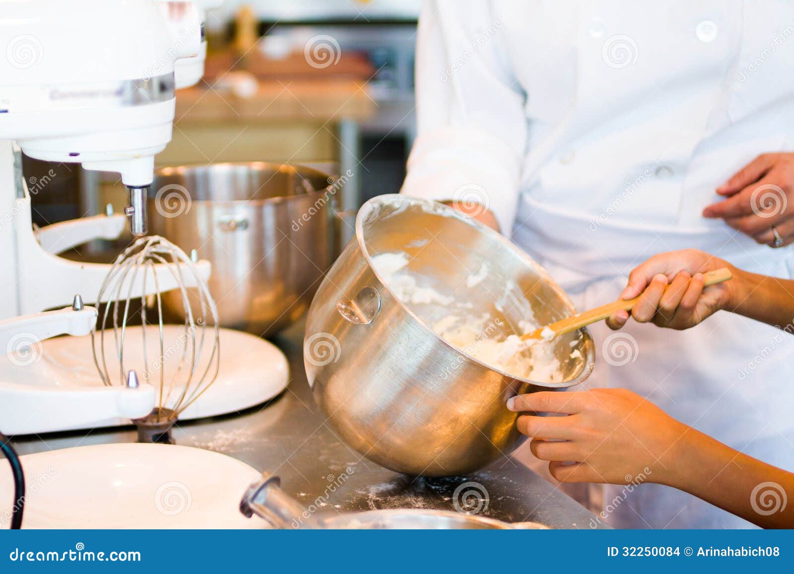 Cooking school stock photo. Image of female, expertise - 32250084
