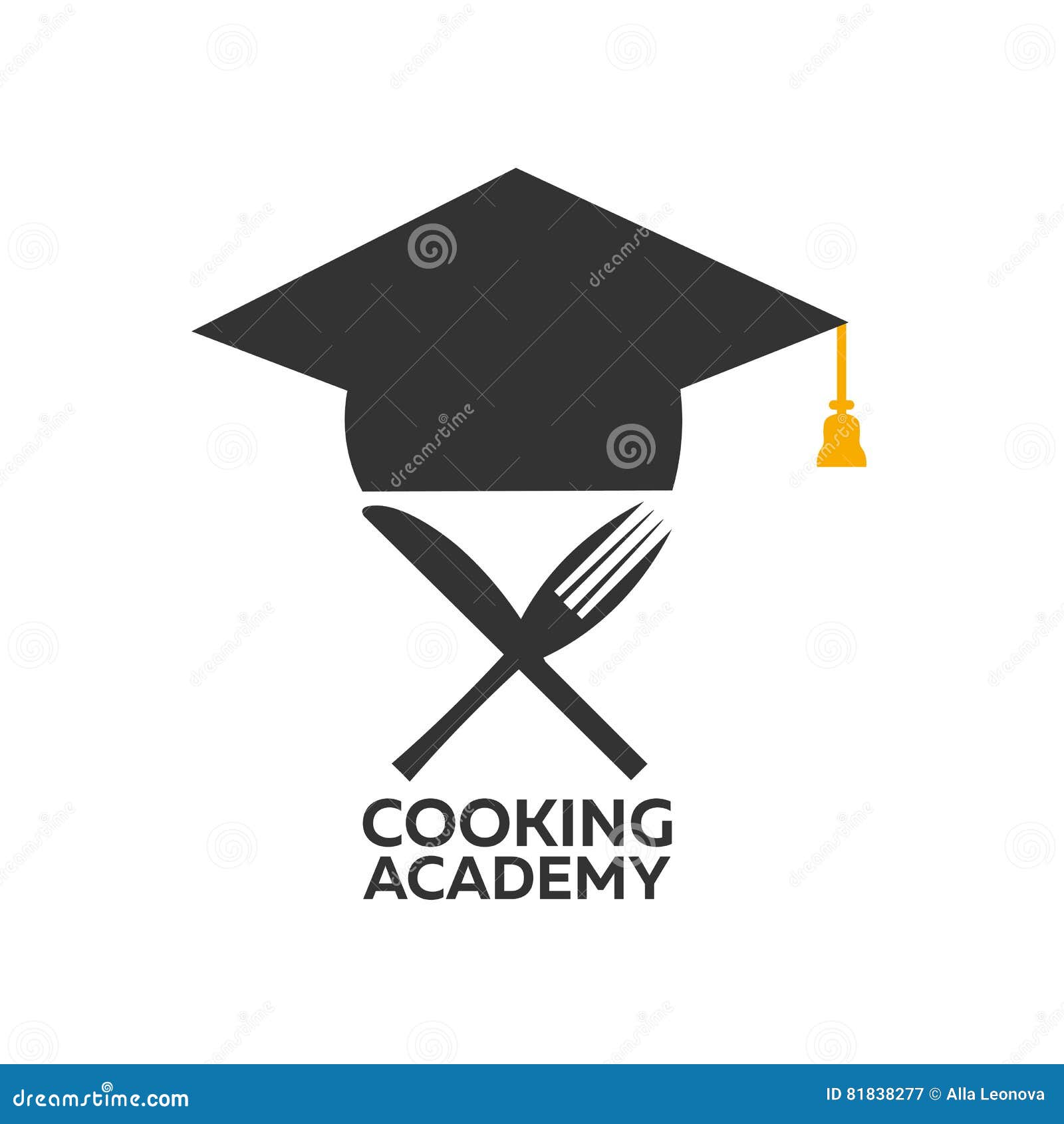 Cooking School Logo. Cooking Academy. Vector Illustration. Stock ...