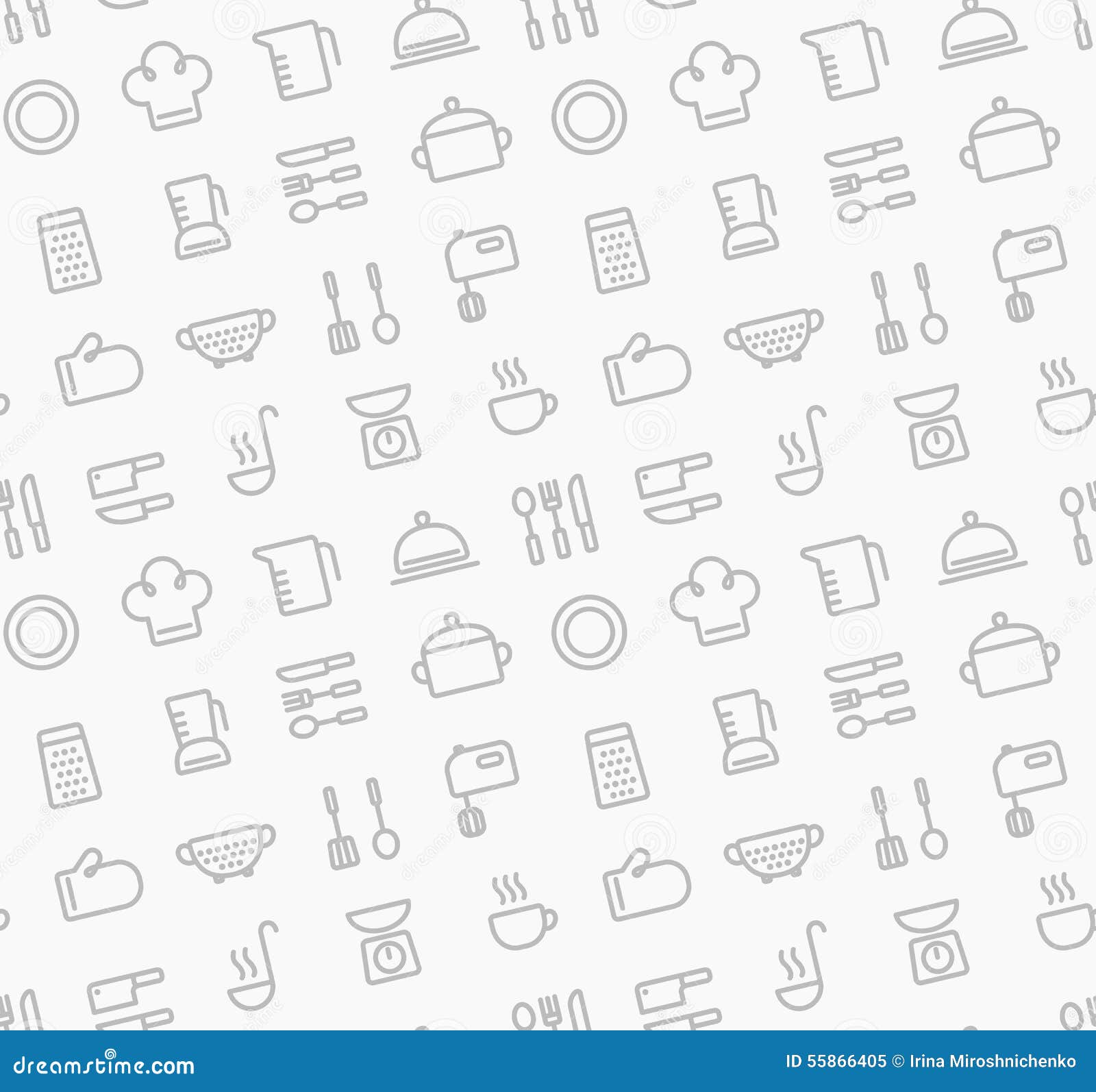 Cooking seamless pattern stock illustration. Illustration of scale ...