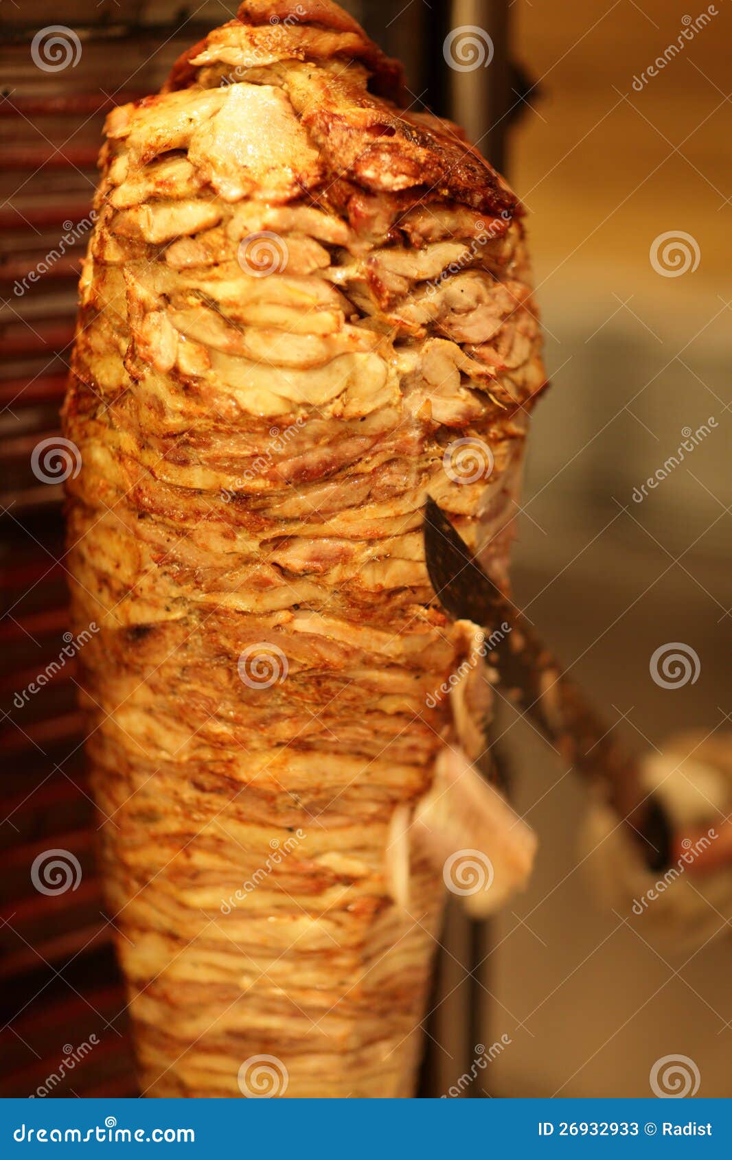 Cooking of shawarma stock image. Image of arabic, grill - 26932933