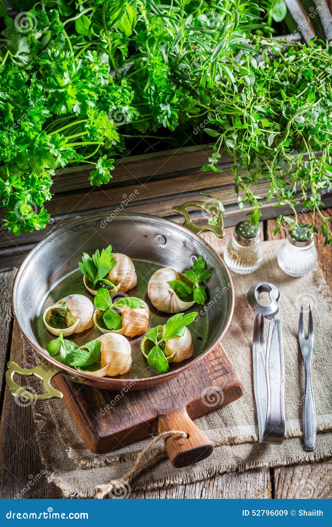 Cooking Snails with Garlic Butter Stock Image - Image of ingredient ...