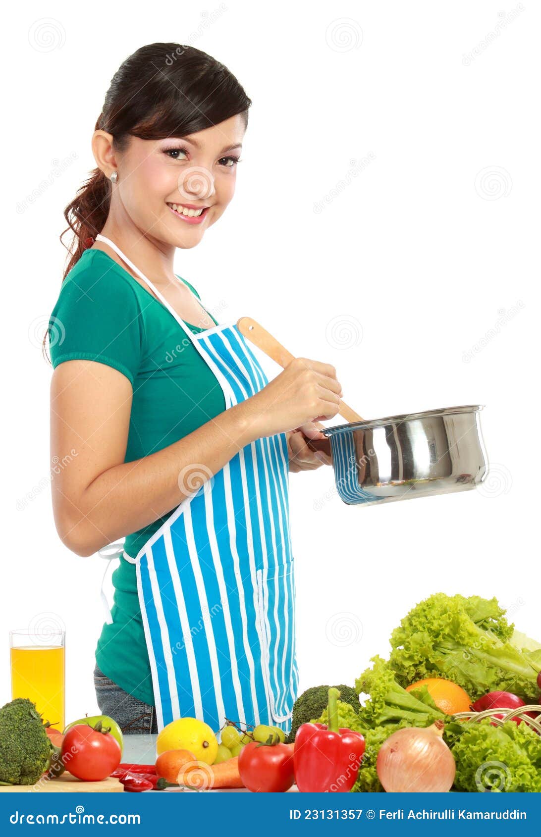 Cooking something stock image. Image of homemade, lettuce - 23131357