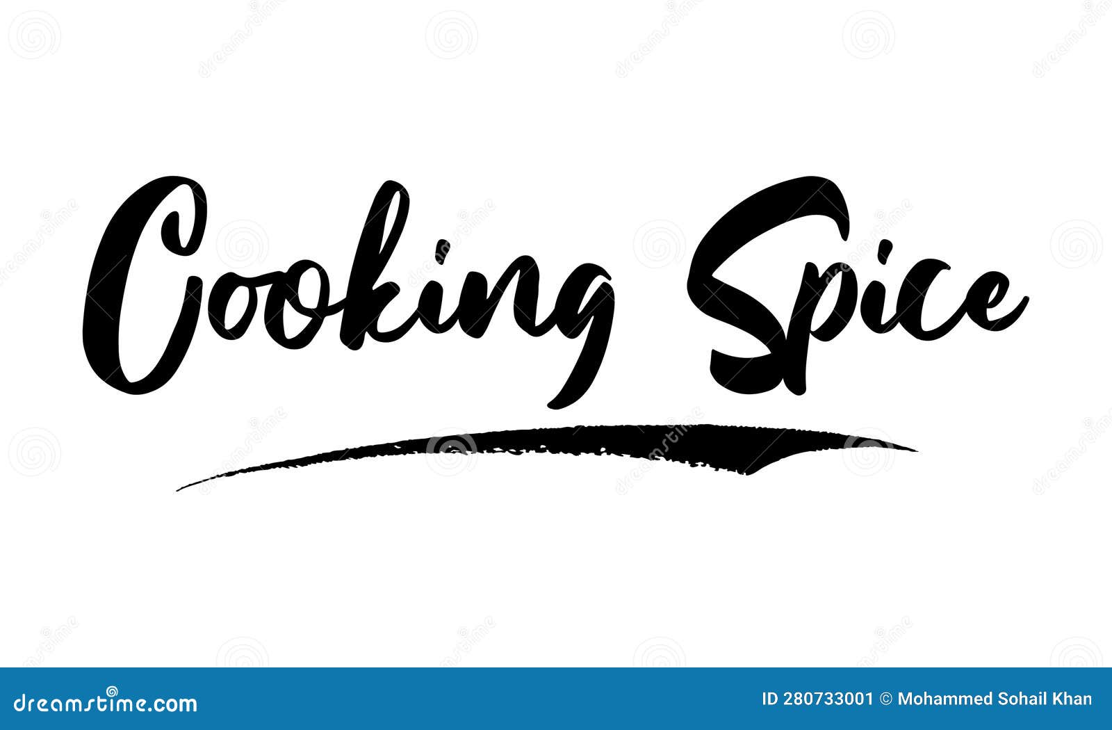 Cooking Spice Bold Typography Lettering Text Vector Design Quote Stock ...
