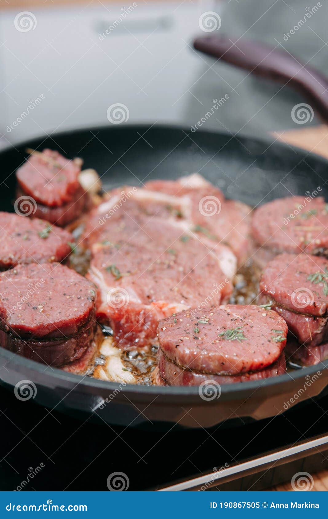 Beef Master, And Short Horn Calves In A Pasture With Green Grass ...