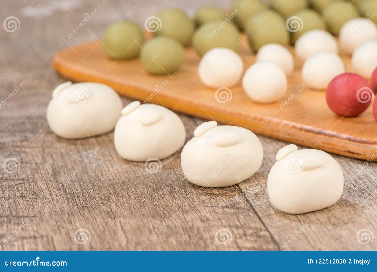 The Cooking Step of Making Japanese Dango Dessert Stock Photo - Image ...