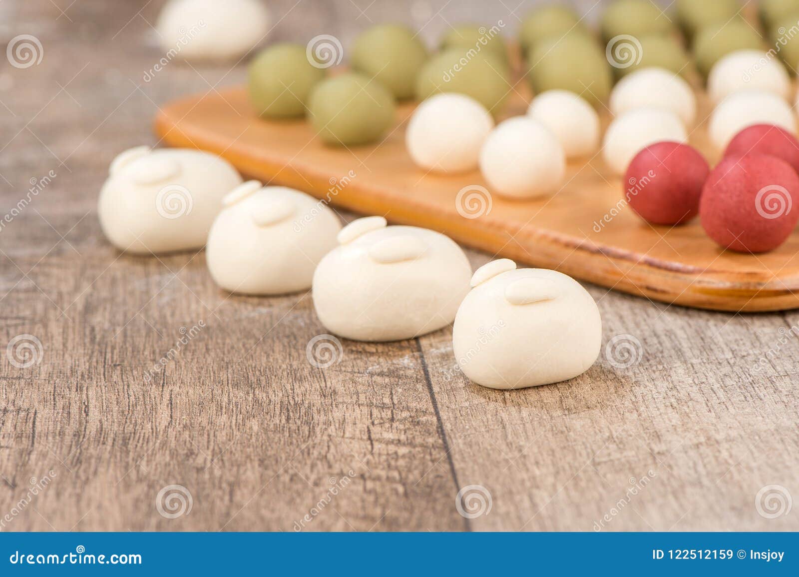 The Cooking Step of Making Japanese Dango Dessert Stock Image - Image ...