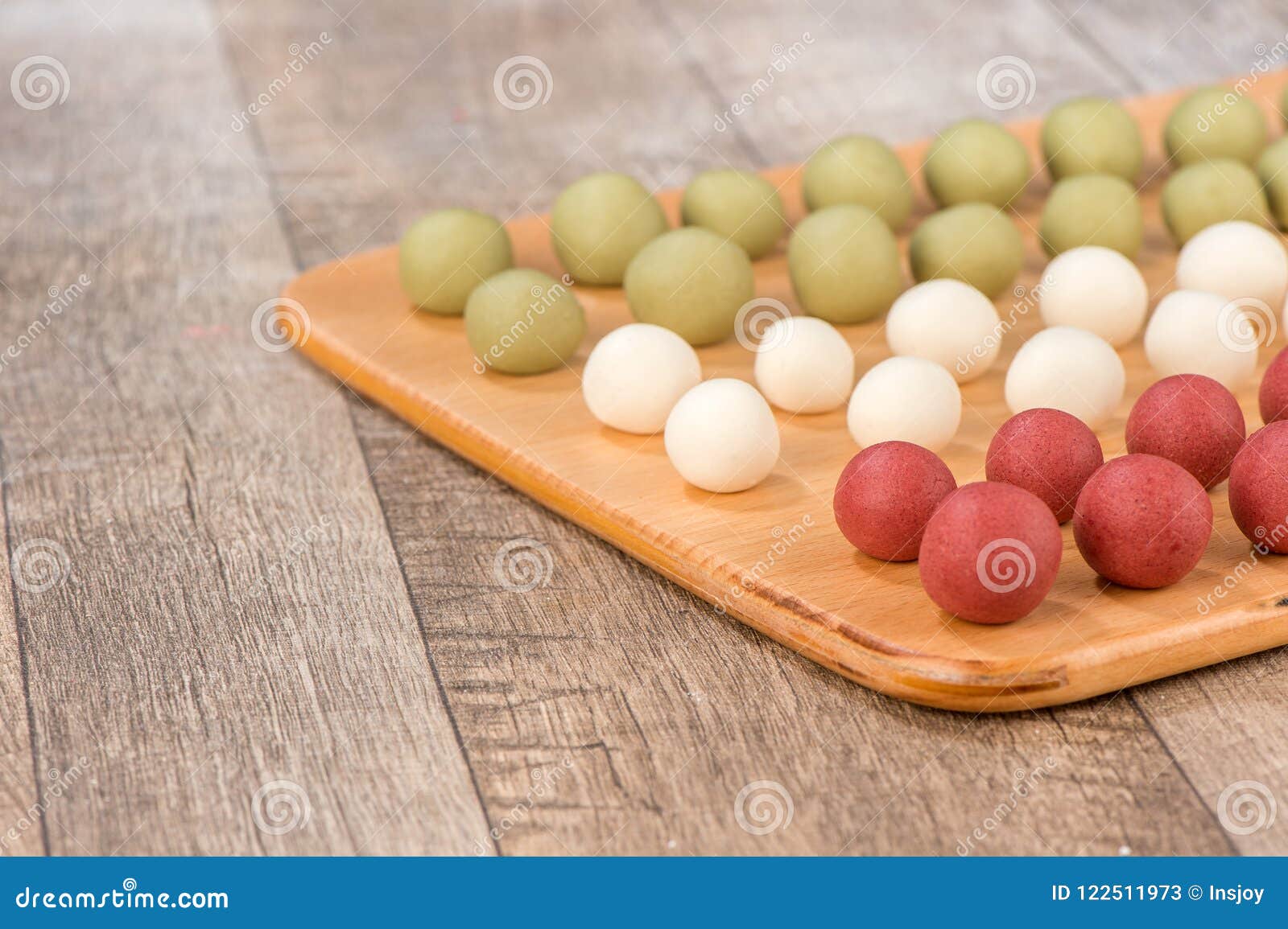 The Cooking Step of Making Japanese Dango Dessert with 3 Different ...