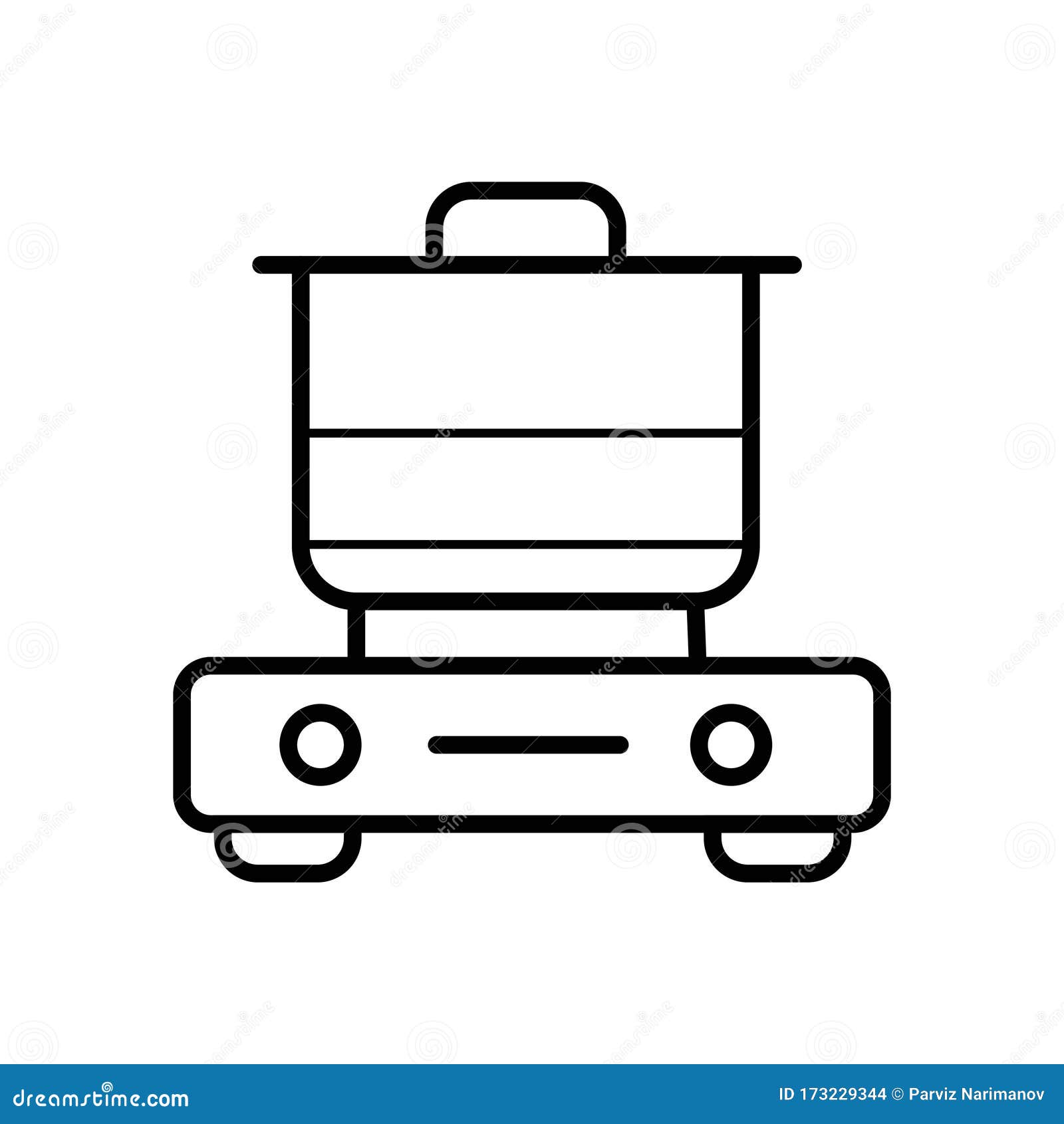 Cooking Stove Icon Vector From Kitchen Concept. Thin Line Illustration ...