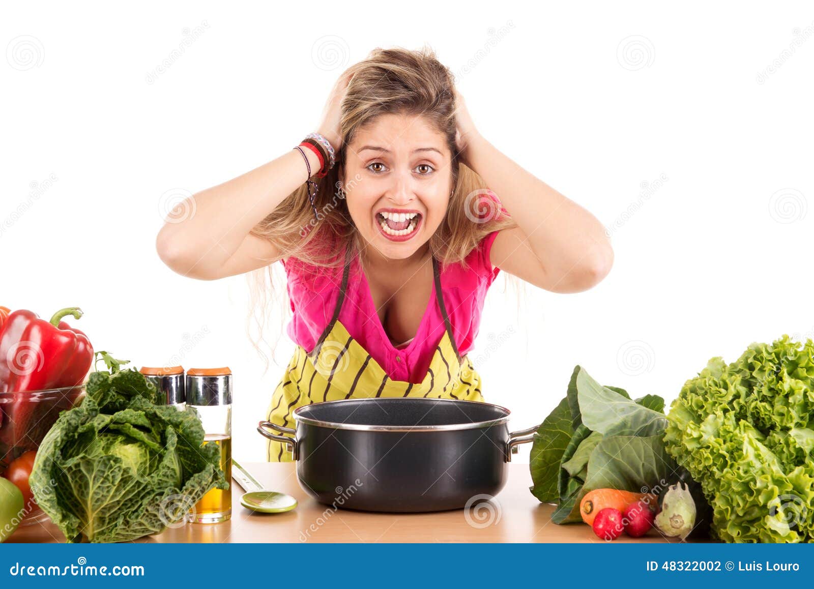 Cooking stress stock photo. Image of cooker, looking - 48322002