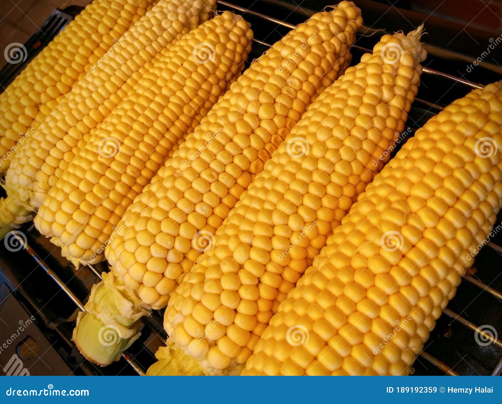 Cooking Sweetcorn on a Barbecue Stock Image - Image of cooking ...
