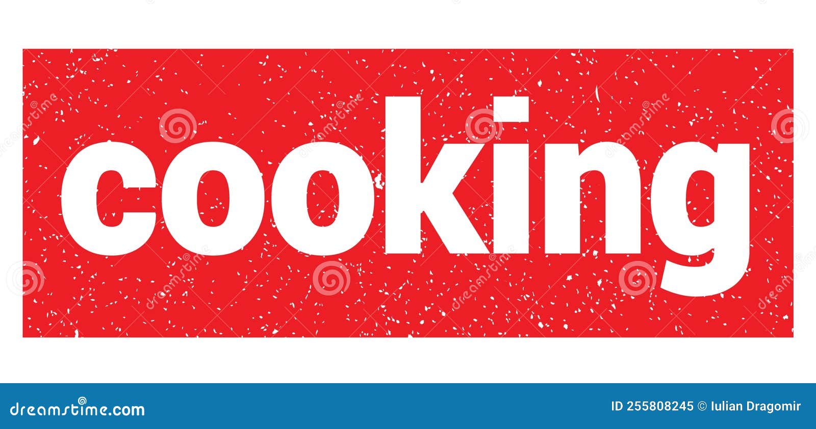 Cooking Text Written on Red Stamp Sign Stock Illustration ...