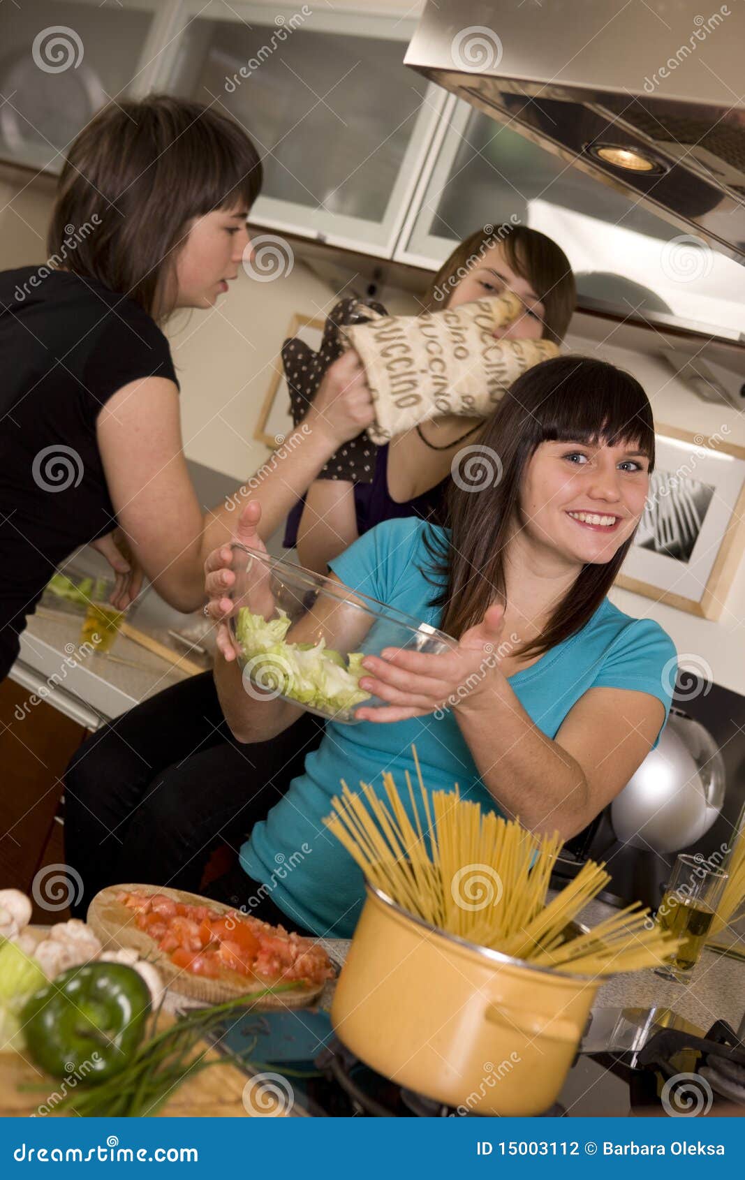 Cooking together stock photo. Image of cooking, happiness - 15003112
