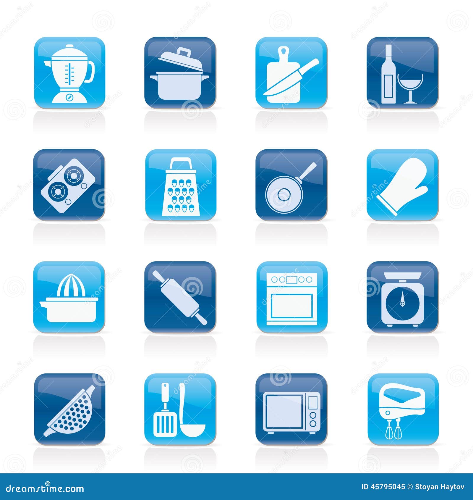 Cooking tools icons stock vector. Illustration of rolling - 45795045