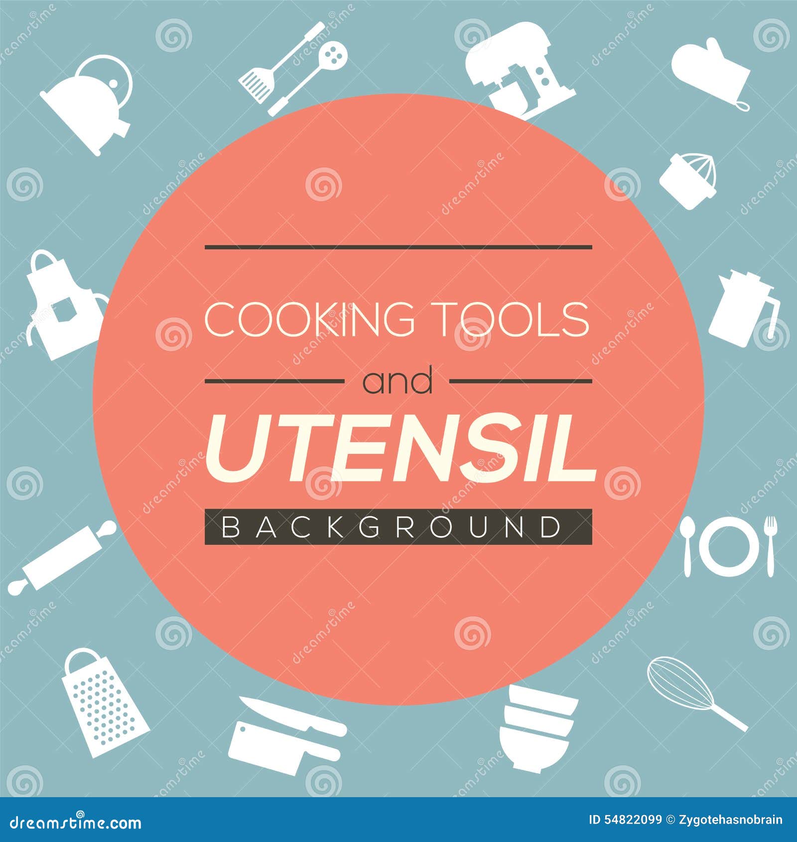 Cooking Tools and Utensil Background Stock Vector - Illustration of ...