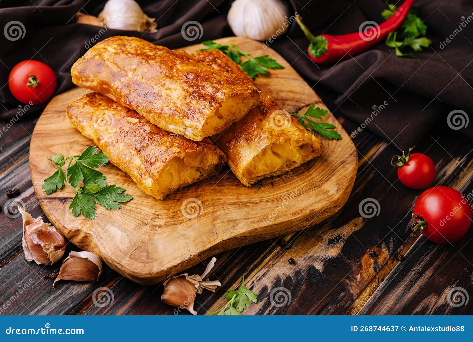 Cooking Traditional Romanian Pies with Potatoes Stock Image - Image of ...