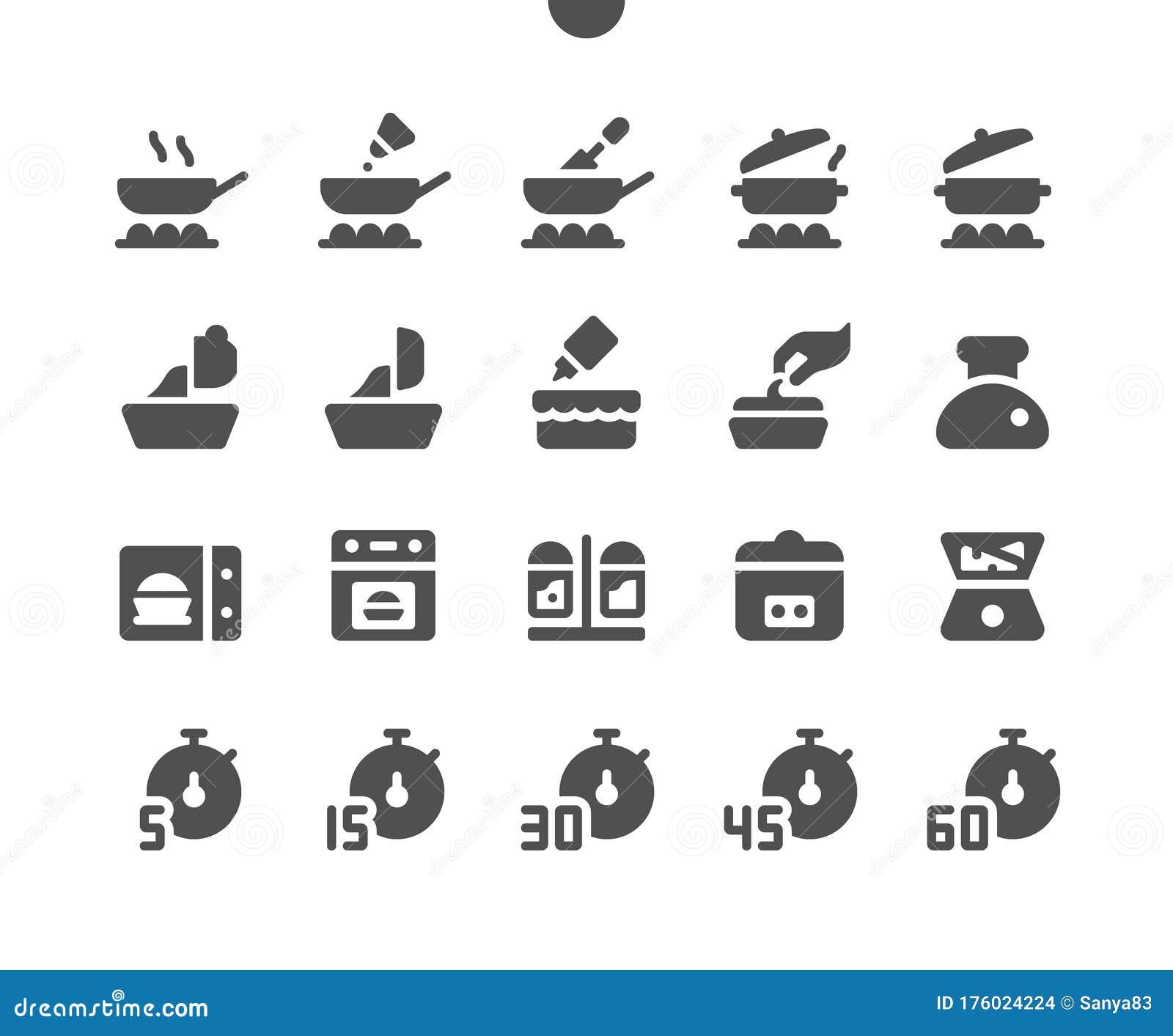 Cooking V3 UI Pixel Perfect Well-crafted Vector Solid Icons Stock ...