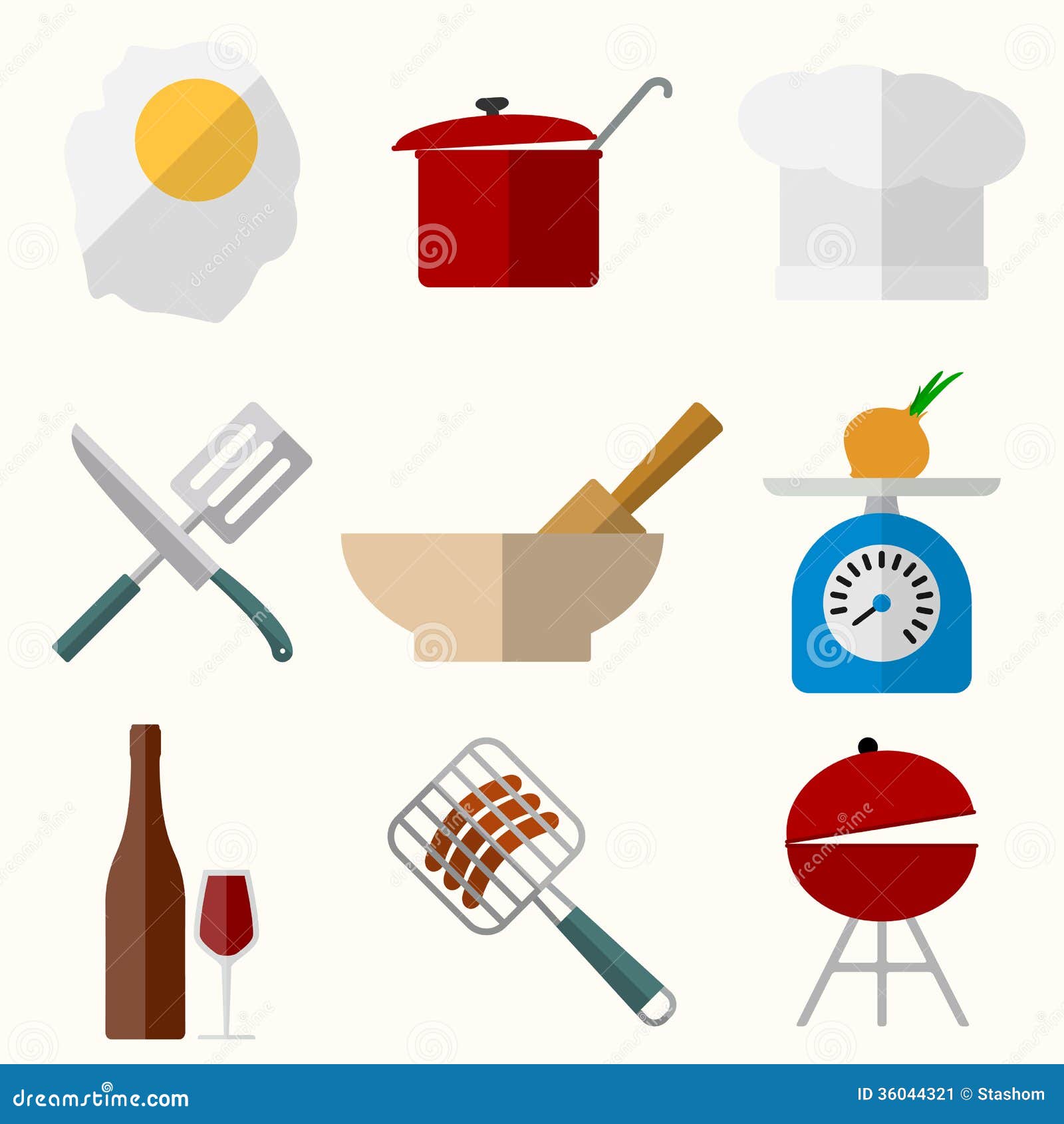 Cooking vector icons stock vector. Illustration of design - 36044321
