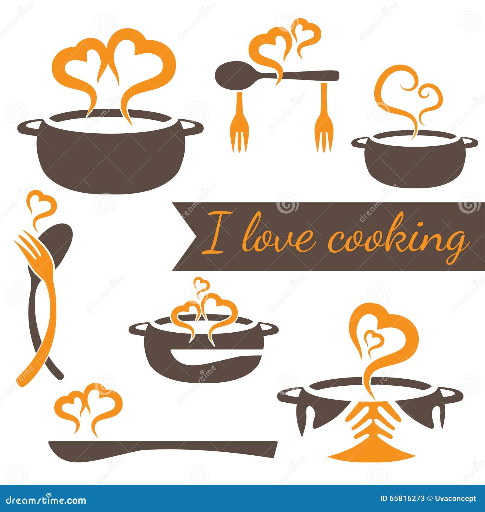 Cooking Vector Set of Kitchen Elements Stock Vector - Illustration of ...