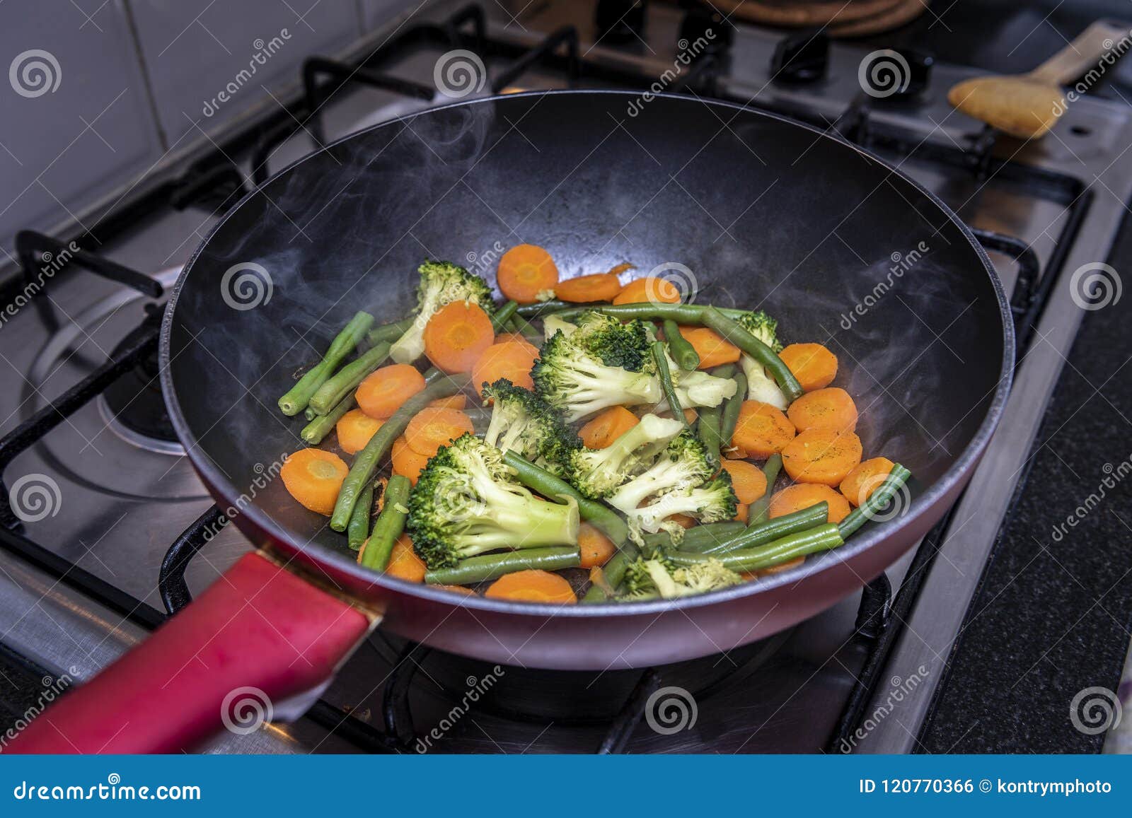 Cooking Vegetables in Pan Closeup Stock Photo - Image of sliced, meal ...