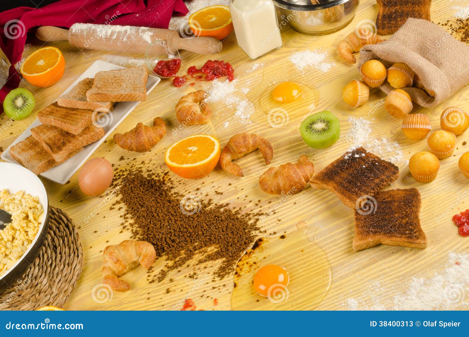 Cooking stock image. Image of spilled, chaos, horizontal - 38400313