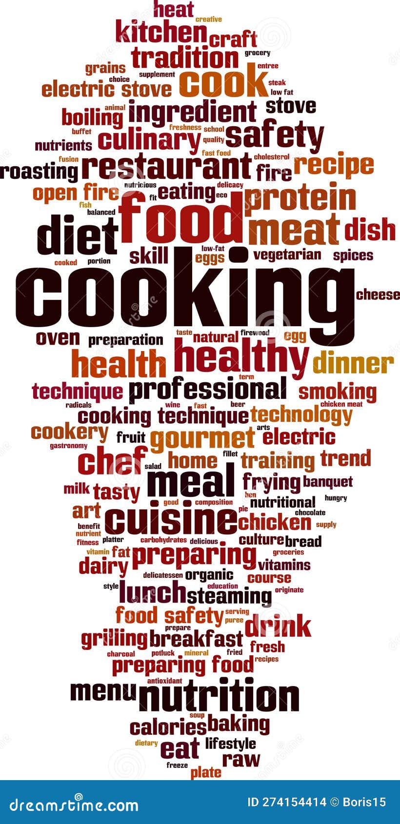Cooking word cloud stock vector. Illustration of trend - 274154414