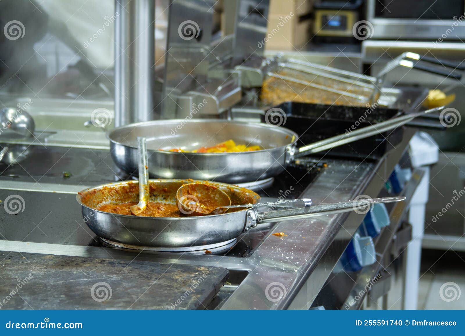 Cooks in Italian Restaurants Cooks at Work Stock Photo - Image of ...