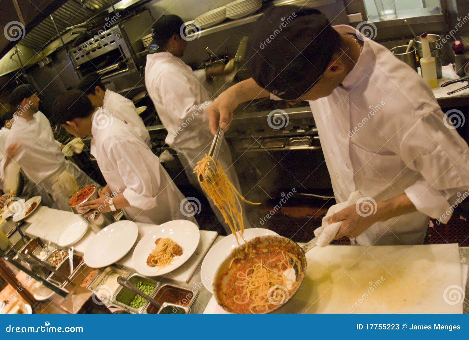 Cooks at work editorial stock photo. Image of steel, uniforms - 17755223