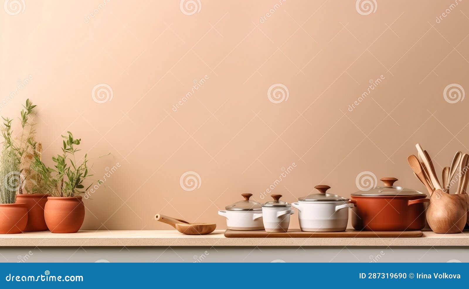 Cookware Kitchen in Modern Gourmet Kitchen Banner , Advertising Banner ...