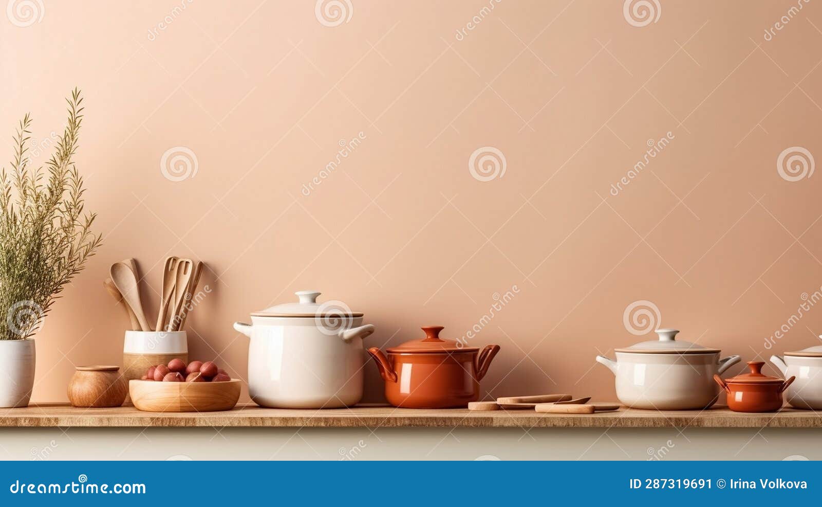 Cookware Kitchen in Modern Gourmet Kitchen Banner , Advertising Banner ...