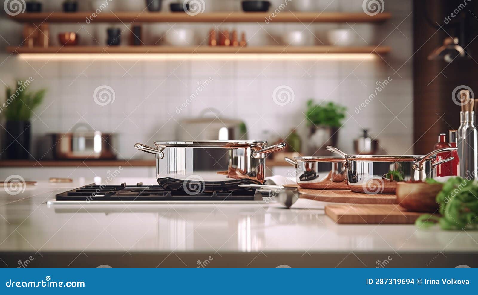 Cookware Kitchen in Modern Gourmet Kitchen Banner , Advertising Banner ...