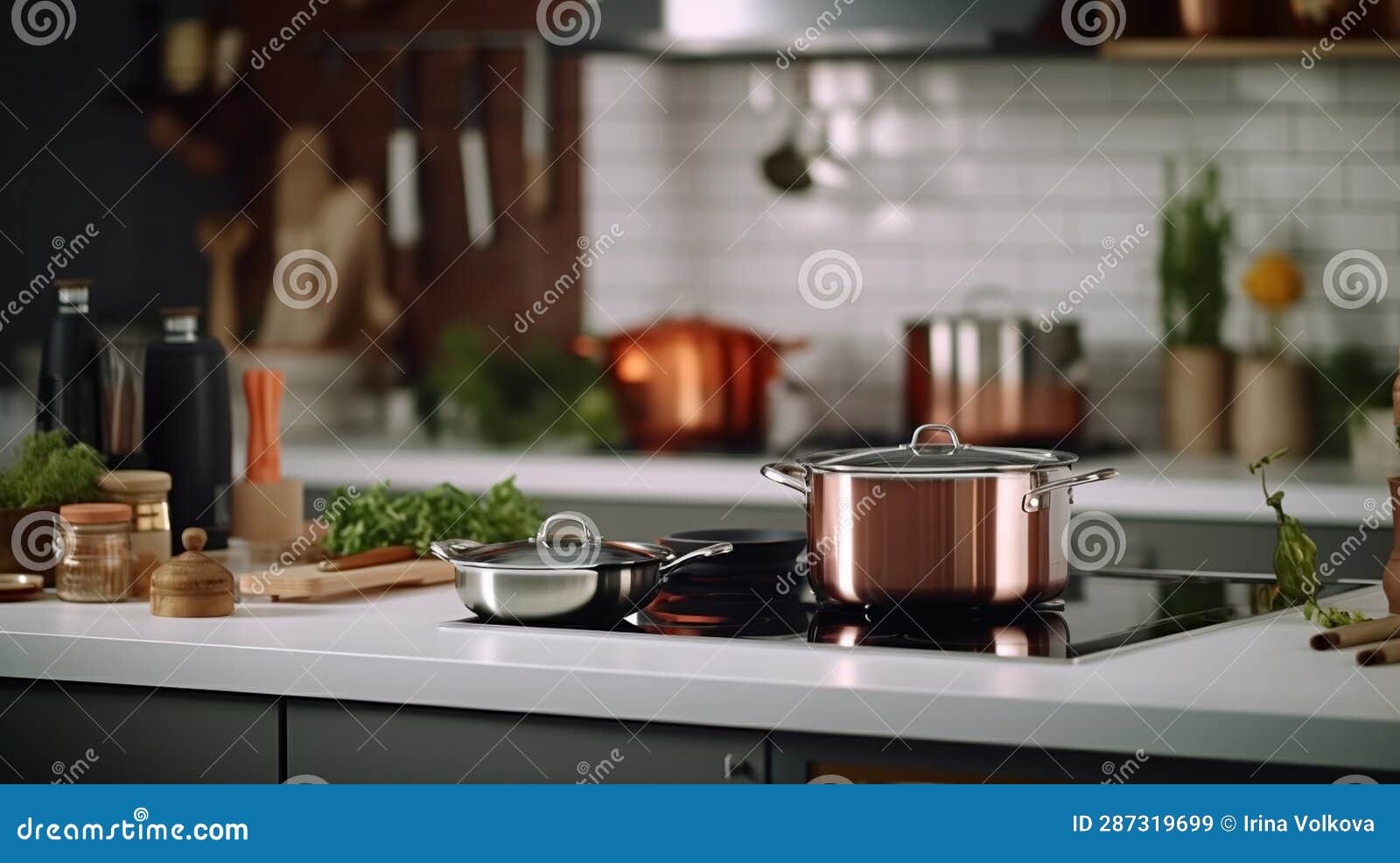 Cookware Kitchen in Modern Gourmet Kitchen Banner , Advertising Banner ...