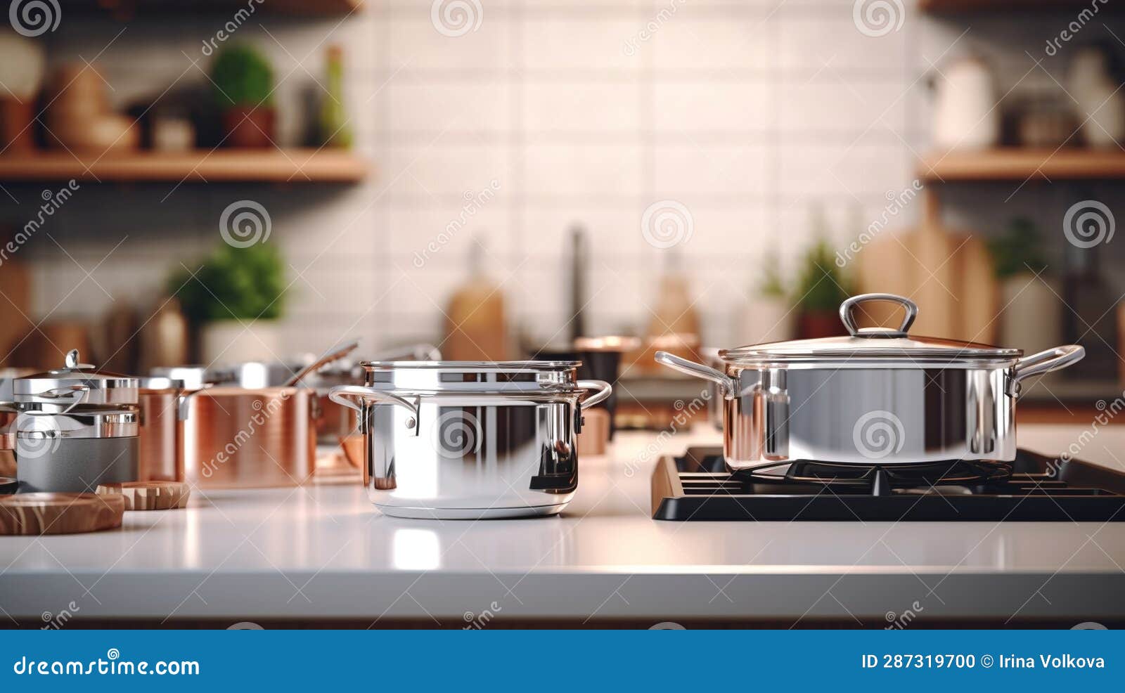 Cookware Kitchen in Modern Gourmet Kitchen Banner , Advertising Banner ...
