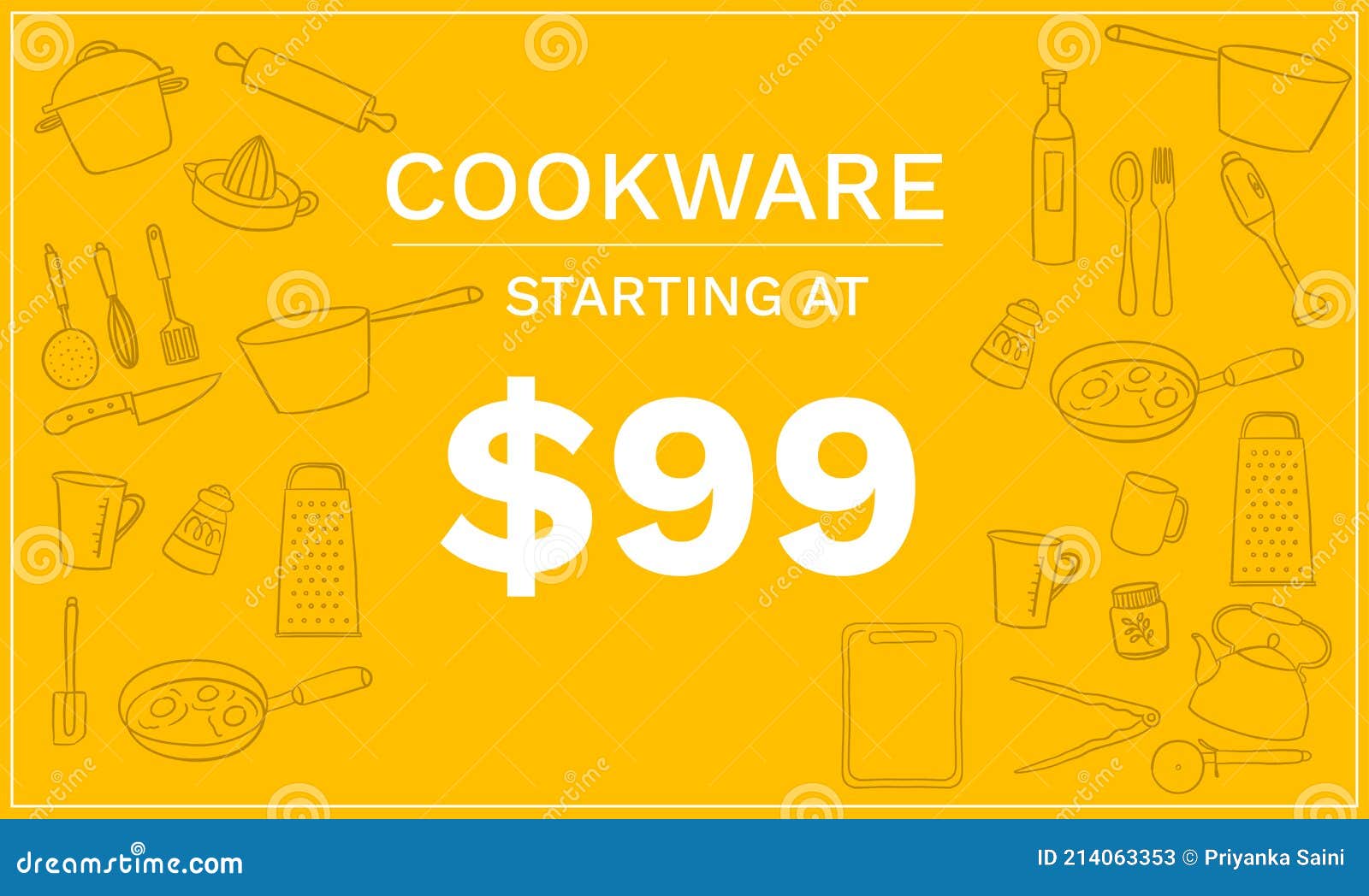 Cookware Sale. Utensils Sales for Print, Web, and Landing Pages ...