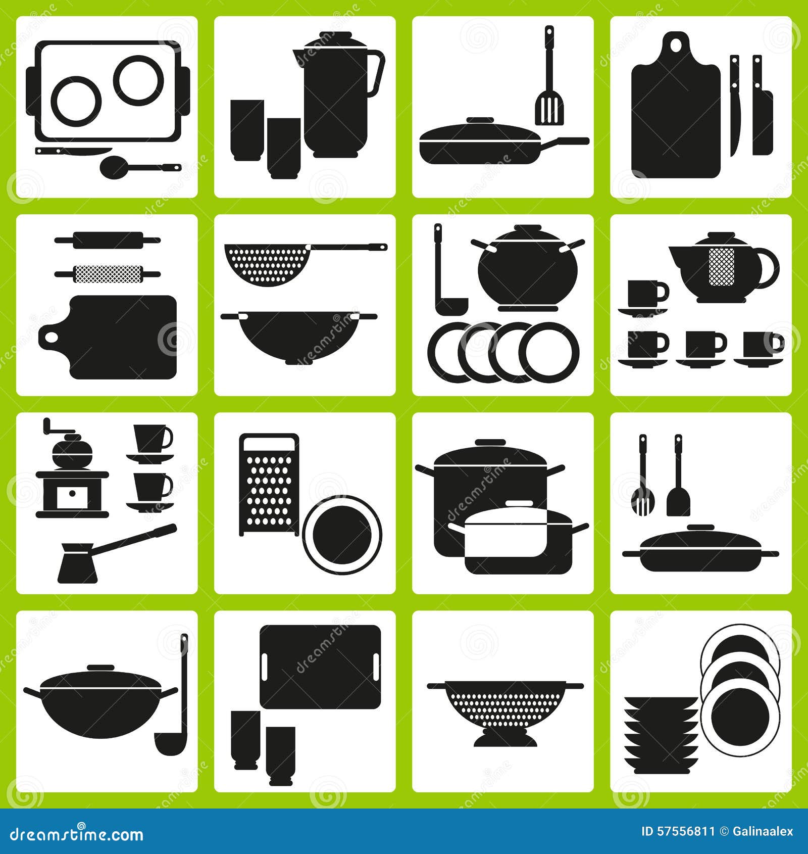 Cookware stock vector. Illustration of element, plate - 57556811