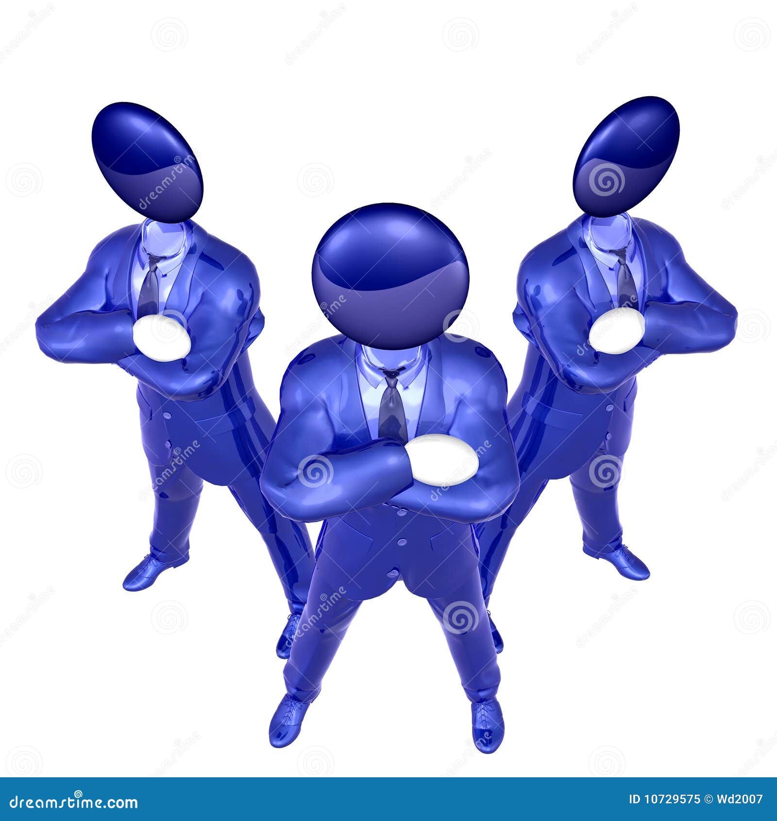 Cool 3d Businessman Team Icon on Tuxedo Stock Illustration ...