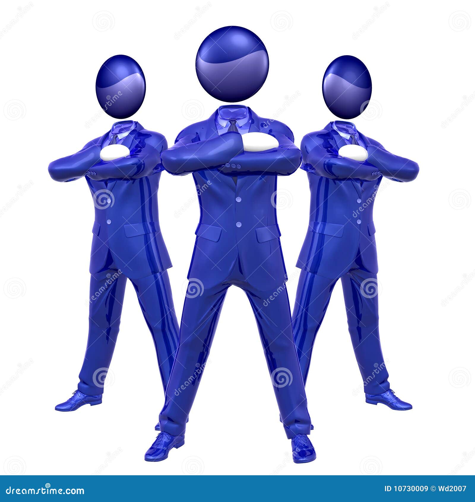 Cool 3d Businessman Team Icon on Tuxedo Stock Illustration ...