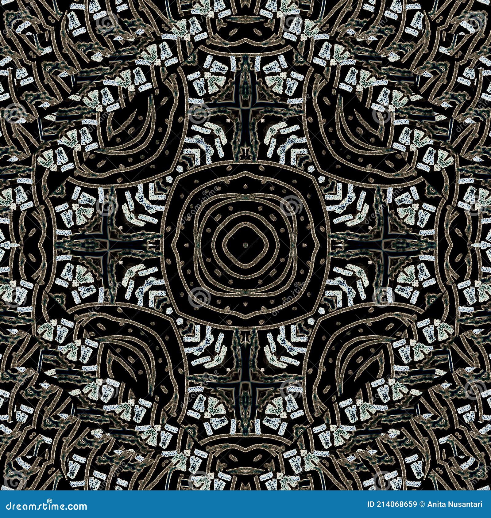 Cool Abstract Batik Pattern. Modern Abstract Batik Style for ...