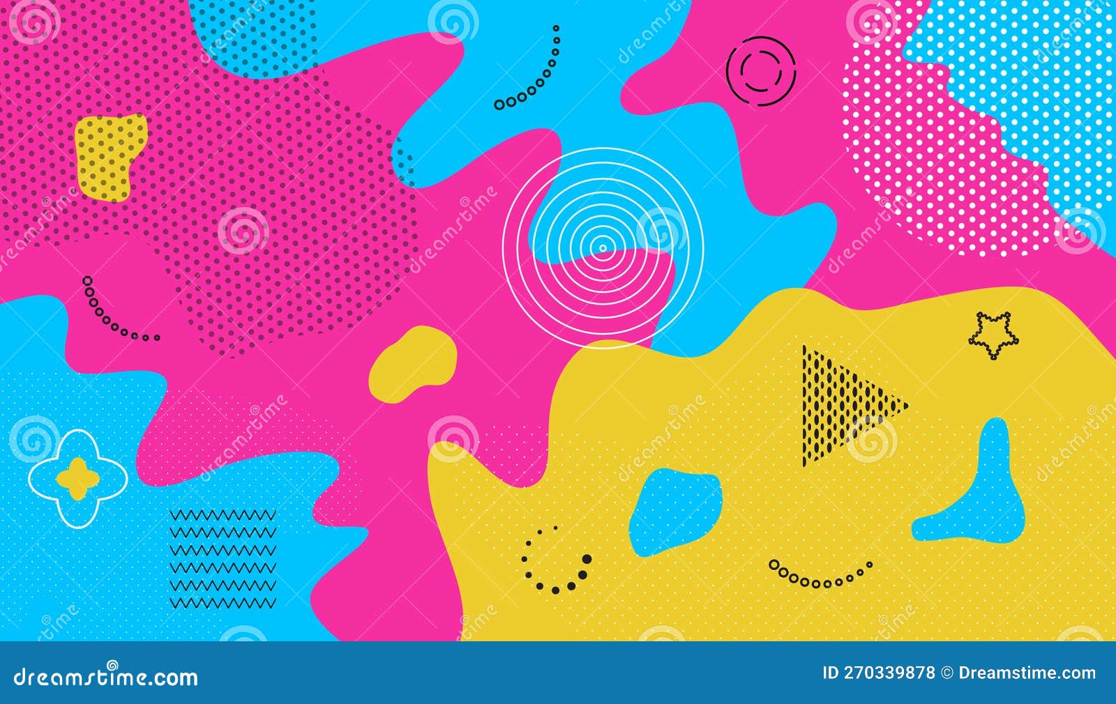 Cool Abstract Playground, 90s Texture. Fun Color Digital Background ...