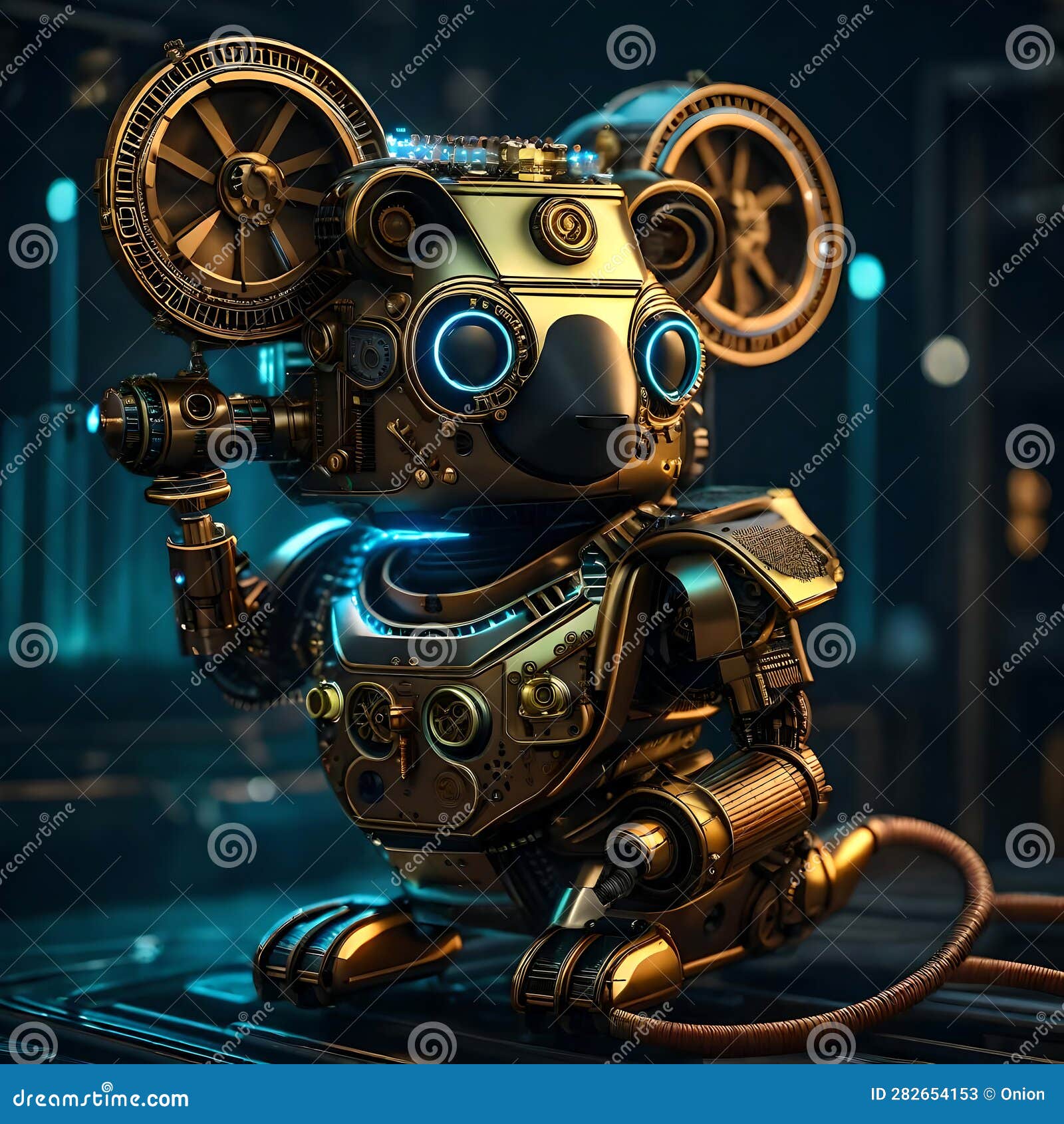 Cool Advanced Robot with Lots of Details - Ai Generated Image Stock ...