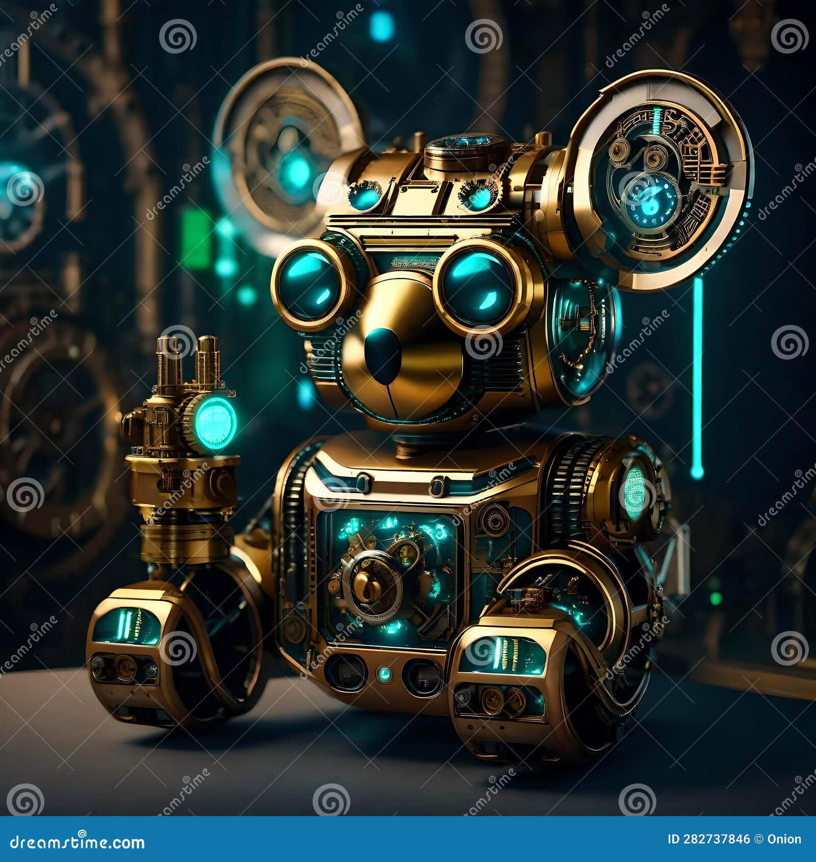 Cool Advanced Robot with Lots of Details - Ai Generated Image Stock ...