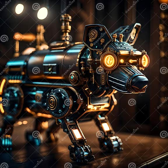 Cool Advanced Robot with Lots of Details - Ai Generated Image Stock ...