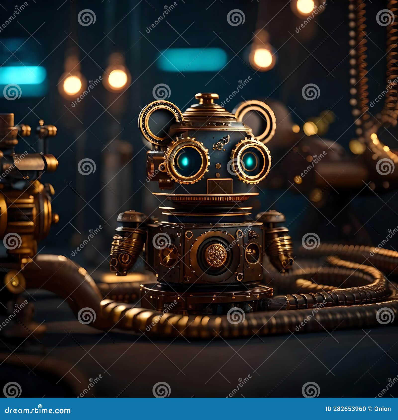 Cool Advanced Robot with Lots of Details - Ai Generated Image Stock ...