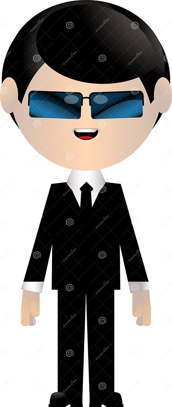 Cool Agent stock illustration. Illustration of funny - 16292207