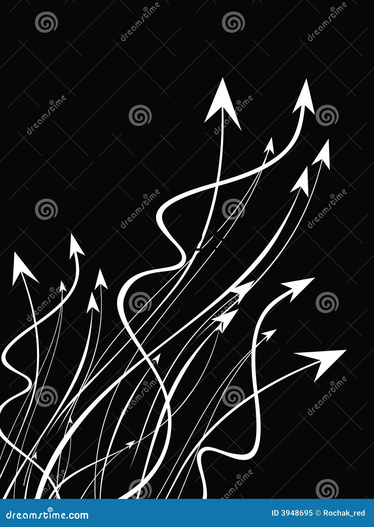 Cool Arrow stock vector. Illustration of finance, card - 3948695