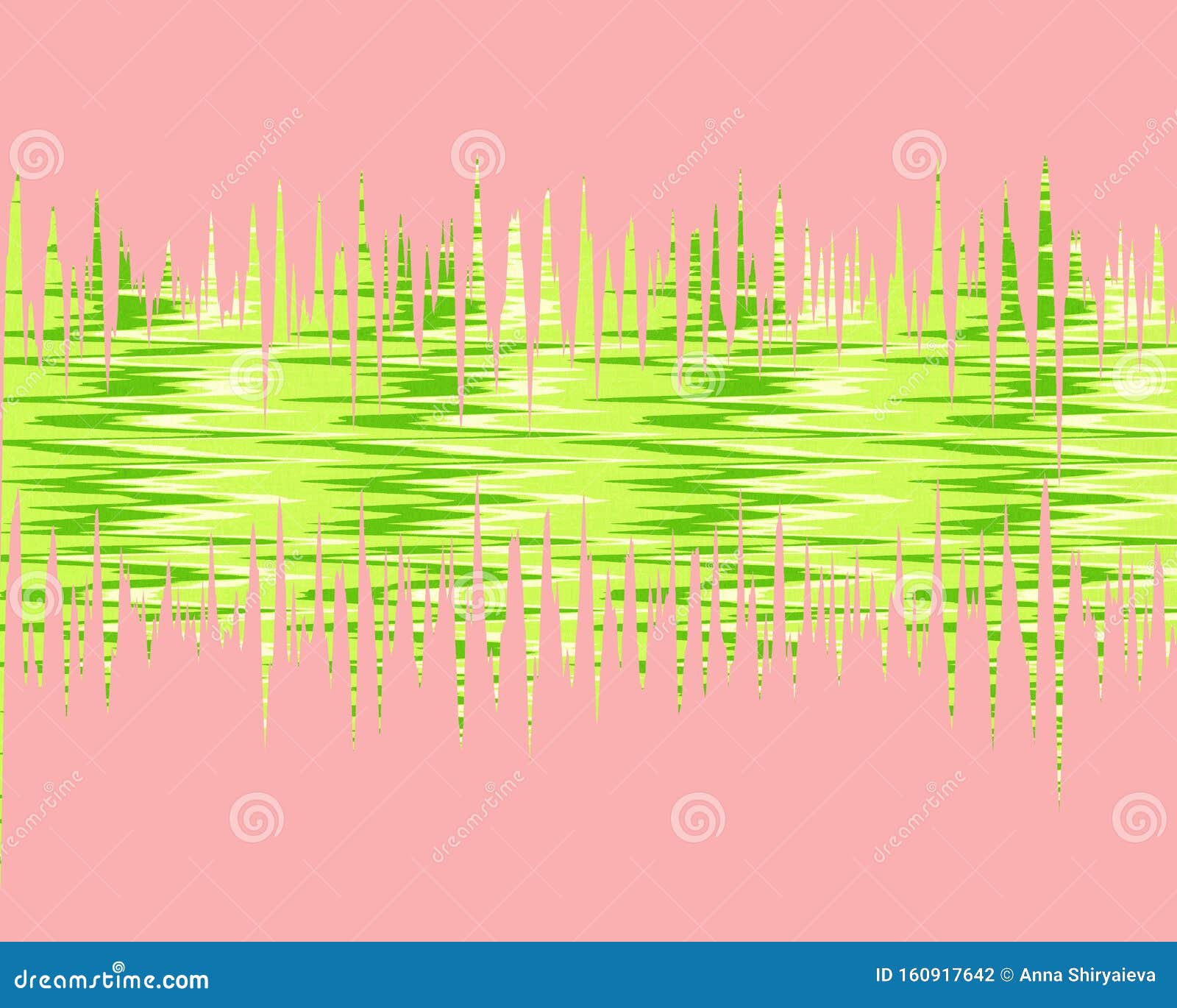 Green Sharp Wave on a Pink Background Stock Photo - Image of line ...