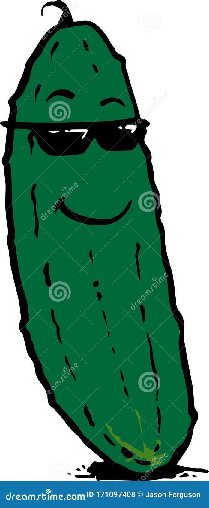 I am, cool as a cucumber. stock illustration. Illustration of idea ...